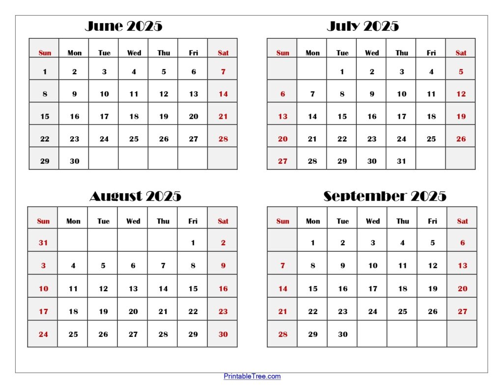 Calendar September 2023 – June 2025 - Free Printable Calendar